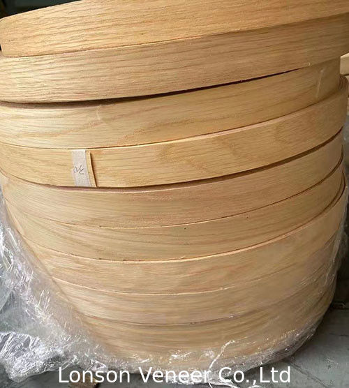 Finger Jointed 2mm Edge Banding Tape White Oak Veneer Edging For Doors